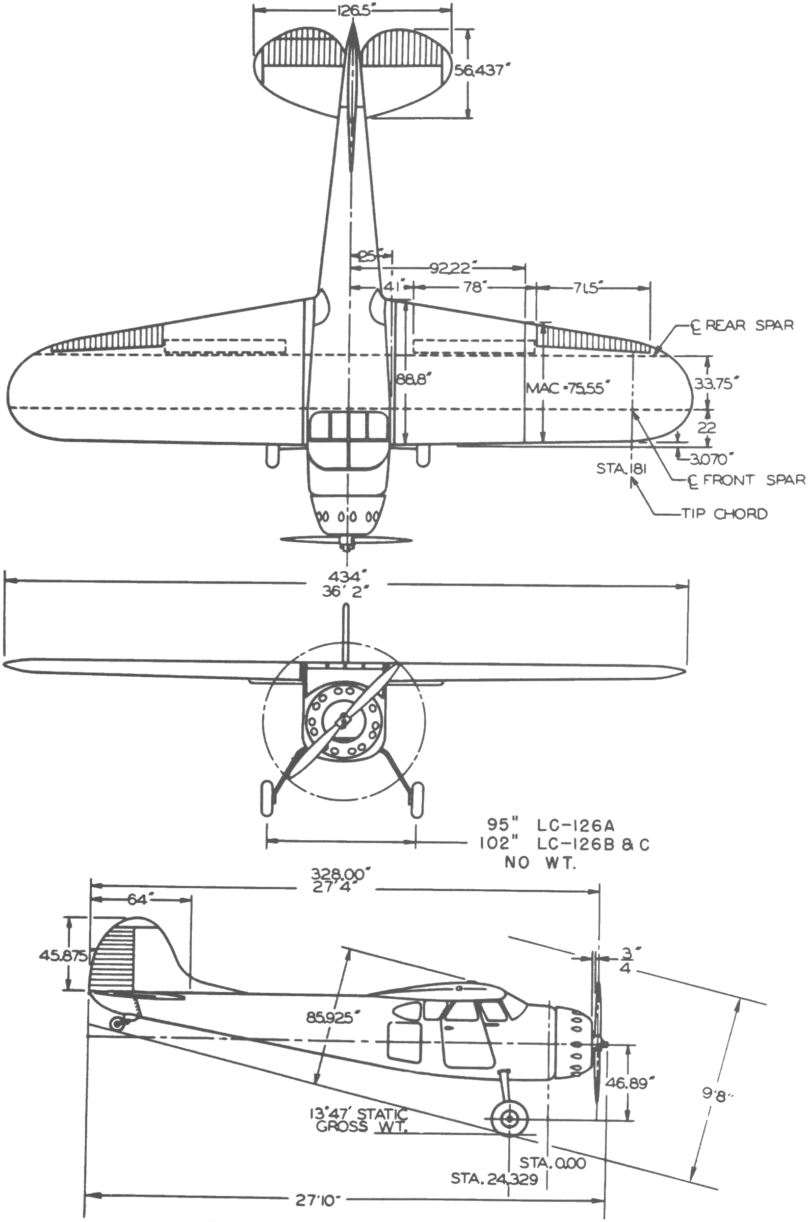 Conheça o Cessna 195 PP-JED